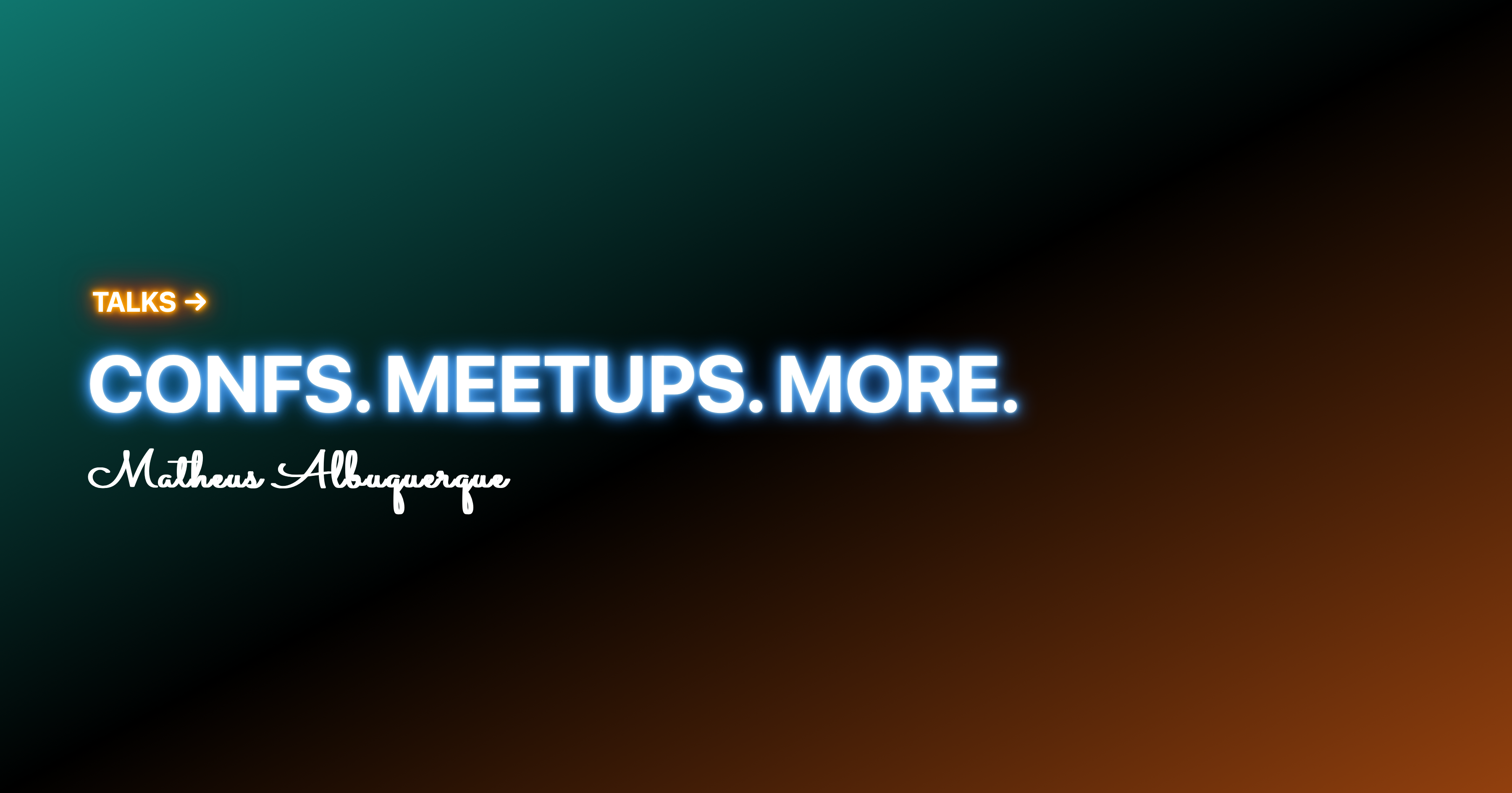 Talks — Matheus Albuquerque